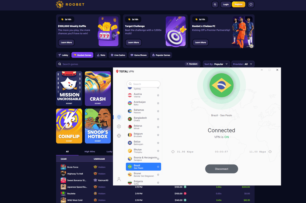 Best VPNs for Roobet in 2026: How to play Roobet in restricted countries