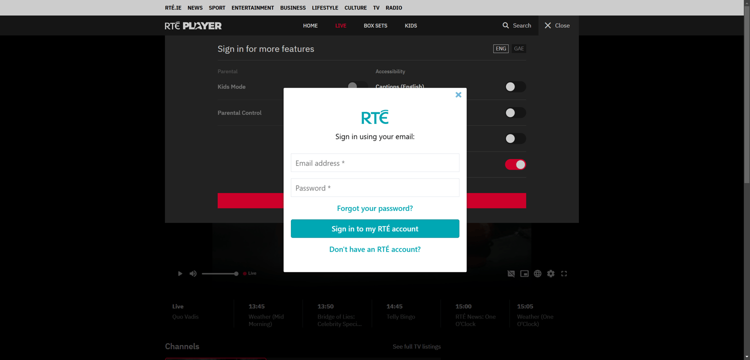 How to watch RTE Player in UK May 2026